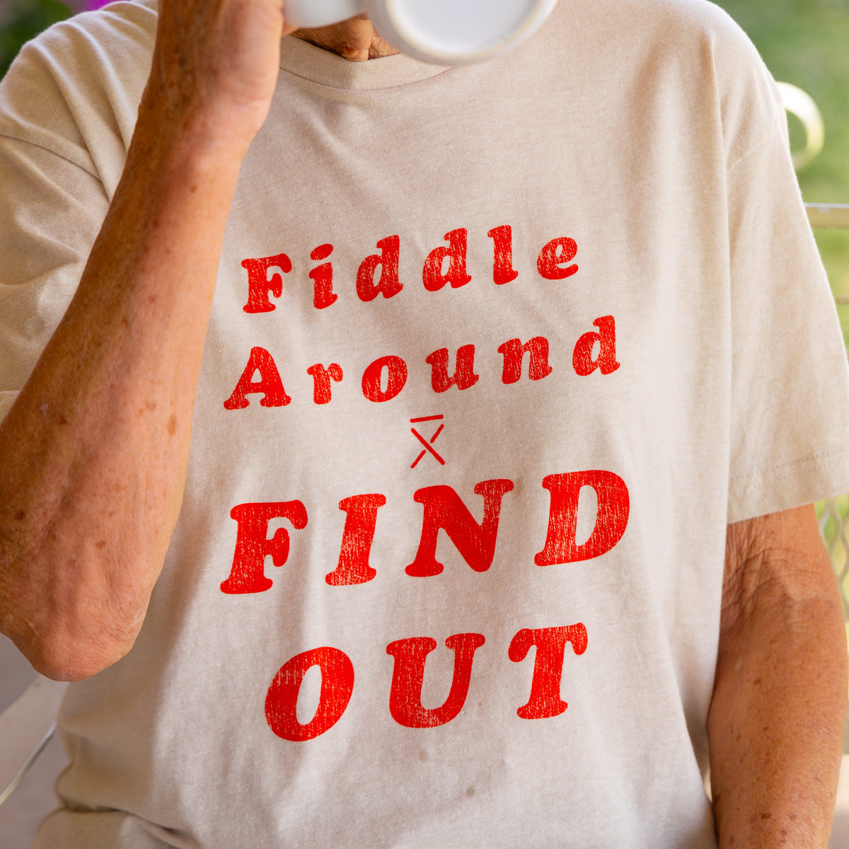 Fiddle Around Find Out Cream T-Shirt – Gatlin Didier's Bar X Apparel
