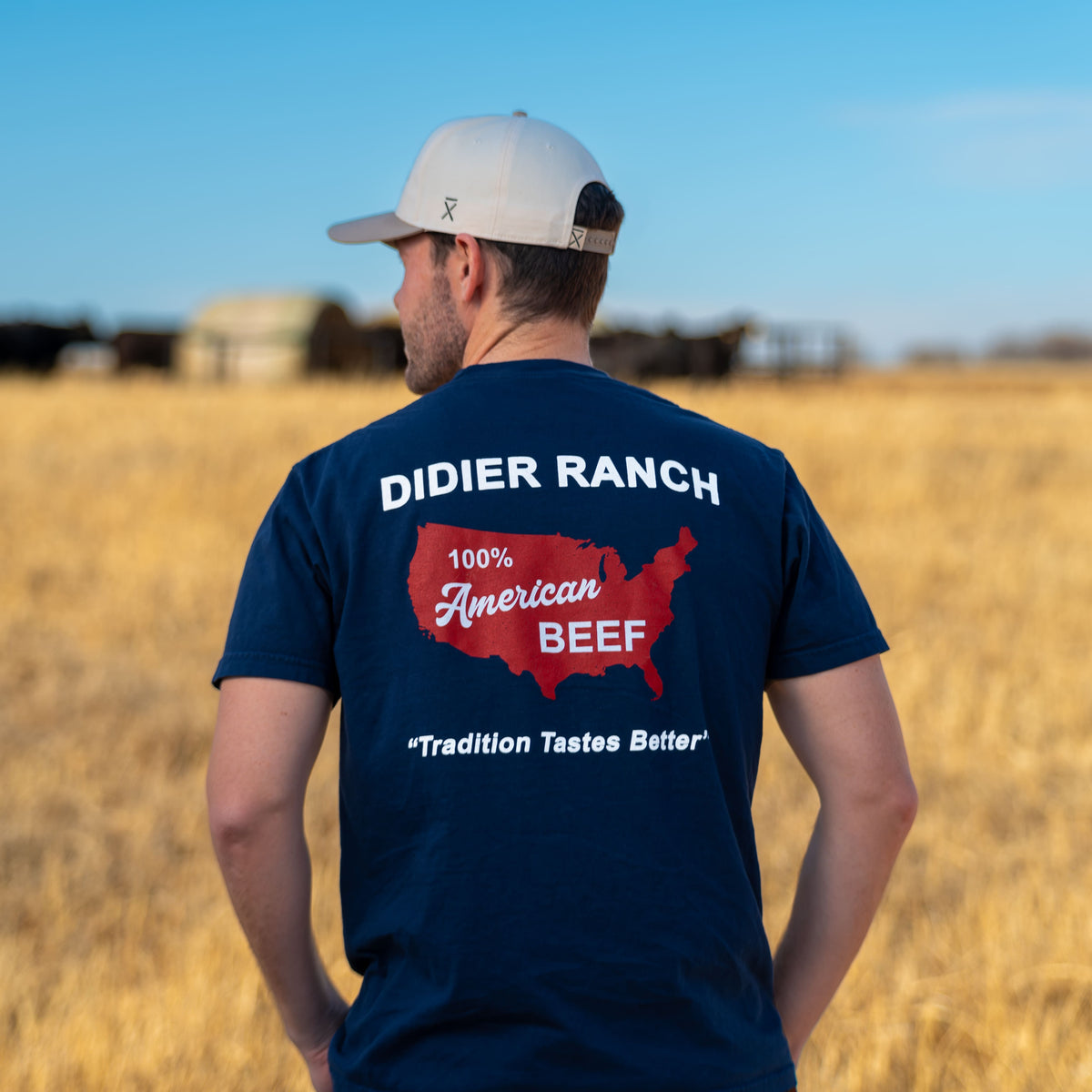 The American Beef Tee - Navy – Gatlin Didier's Bar X Apparel