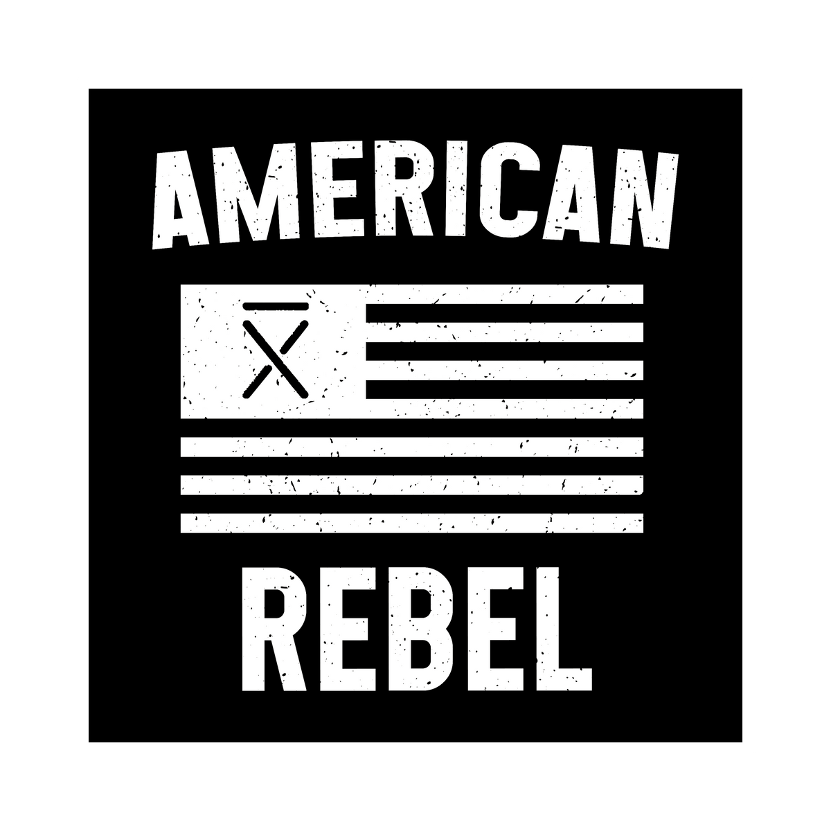American Rebel Sticker – Gatlin Didier's Bar X Apparel