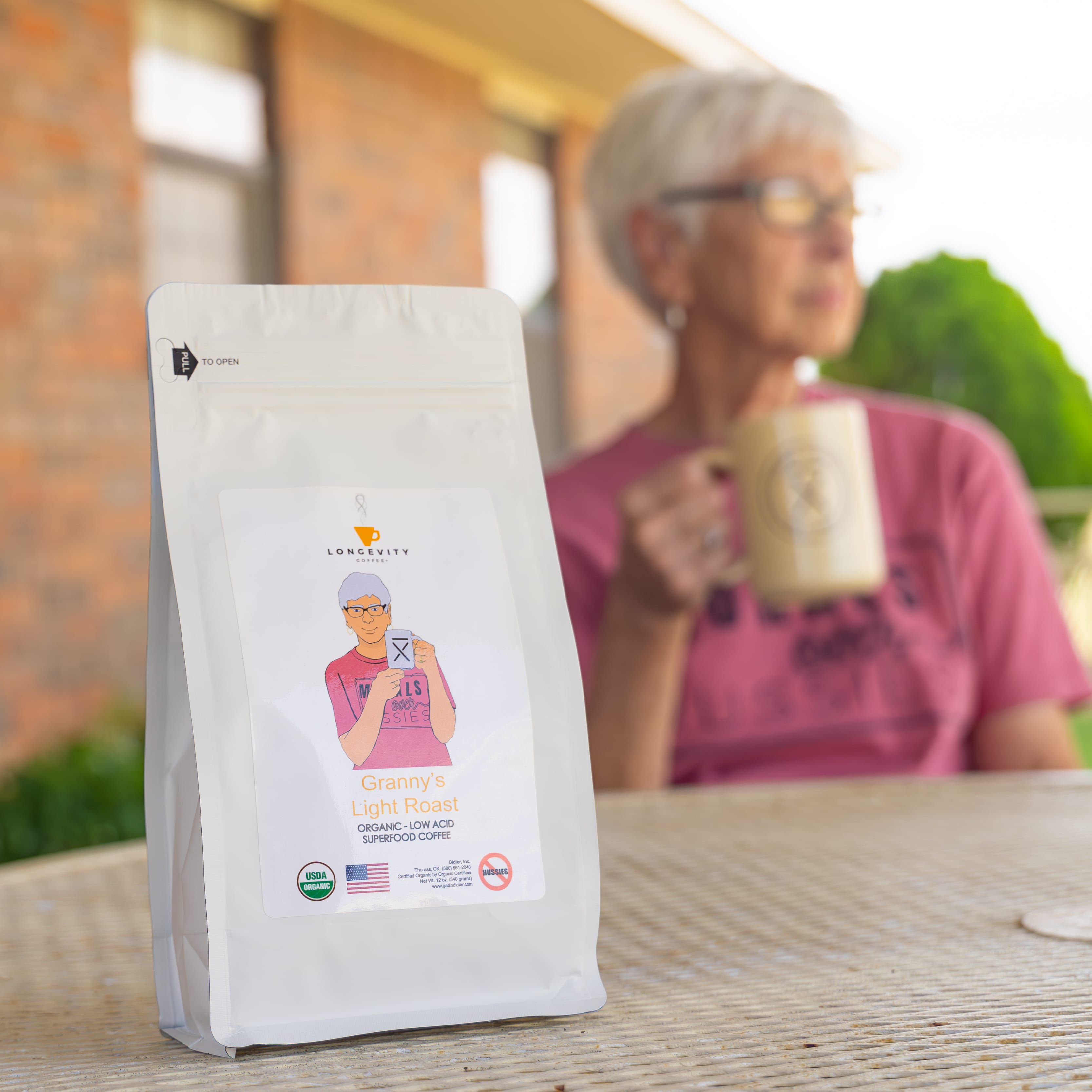 Granny's Light Roast Organic Coffee – Gatlin Didier's Bar X Apparel