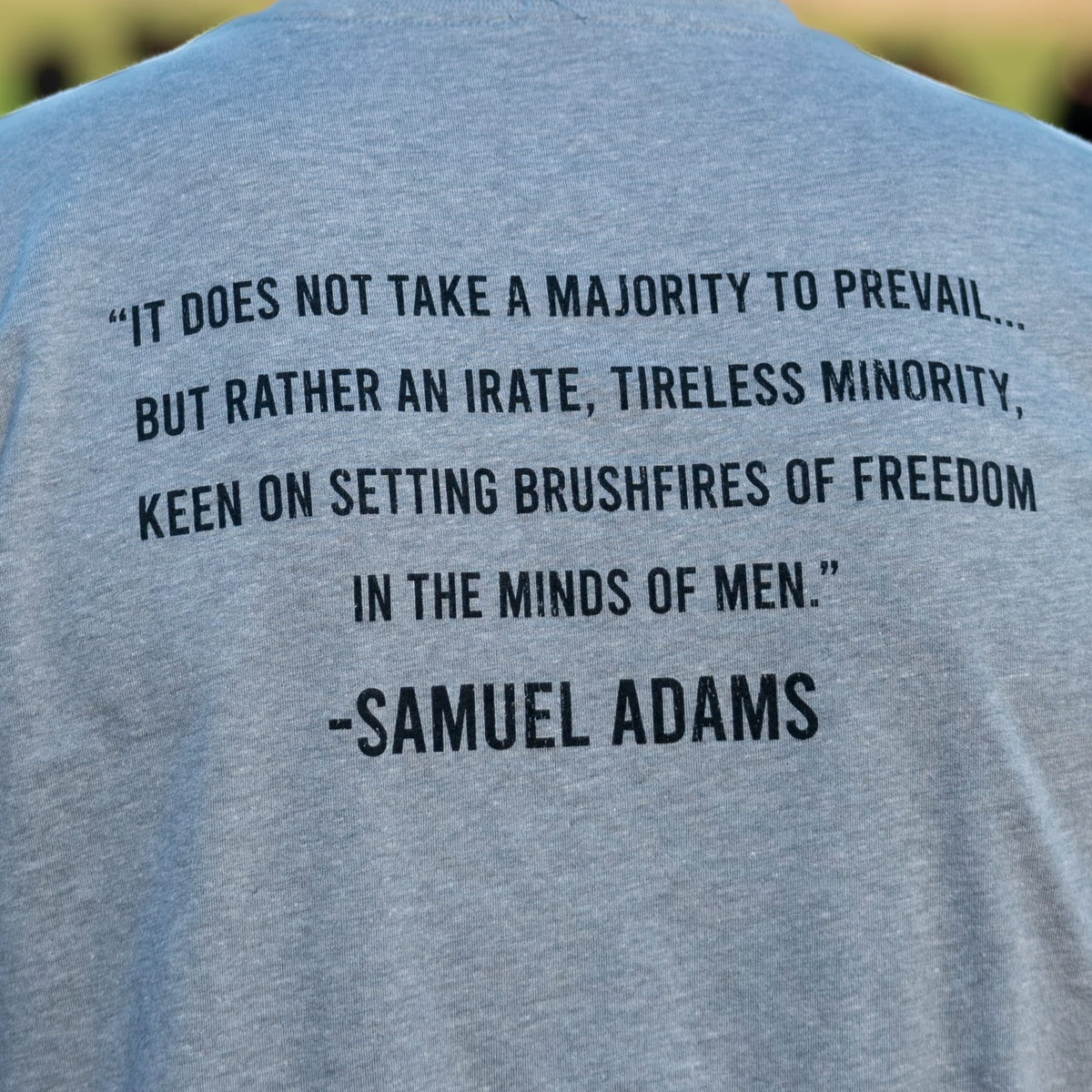 American Rebel T-Shirt - Heather Grey – Gatlin Didier's Bar X Apparel