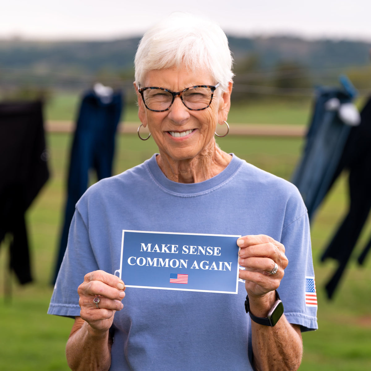 Make Sense Common Again Bumper Sticker – Gatlin Didier's Bar X Apparel