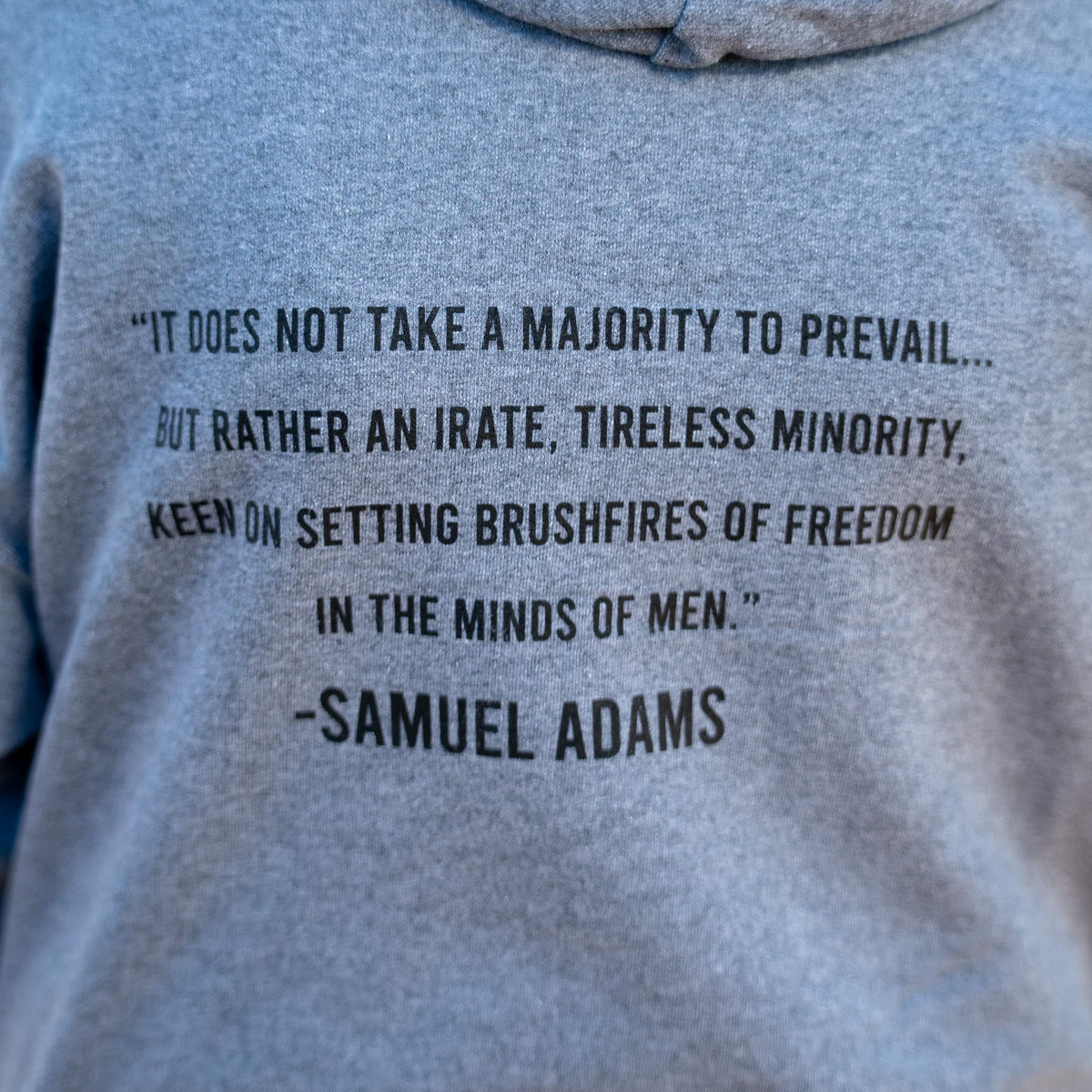 American Rebel Hoodie - Heather Grey – Gatlin Didier's Bar X Apparel